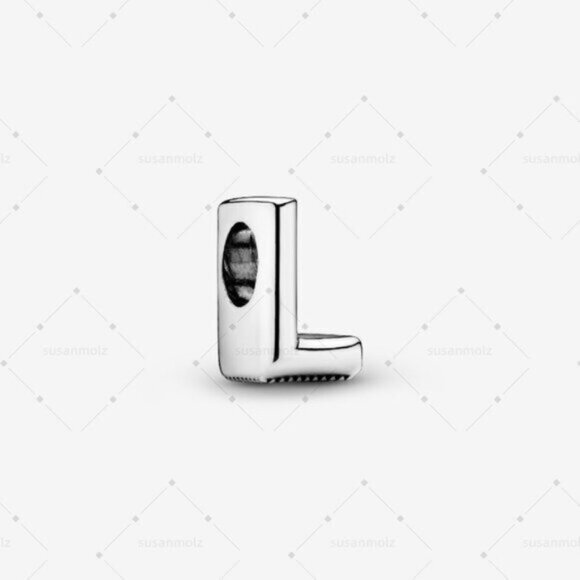 Pandora | Jewelry | Pandora Letter L Alphabet Charm | Poshmark